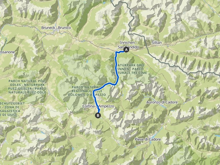 From Salzburg to Villach over Cortina d'Ampezzo, day 3: San Candido ...